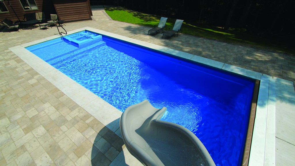 The Icon - deep rectangular fibreglass pool construction